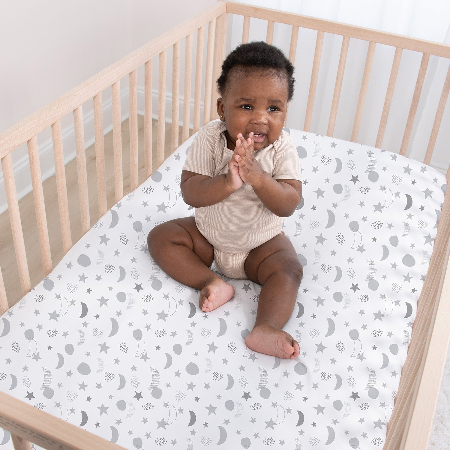 Crib Sheet Sets with Whimsical Prints or Classic Designs