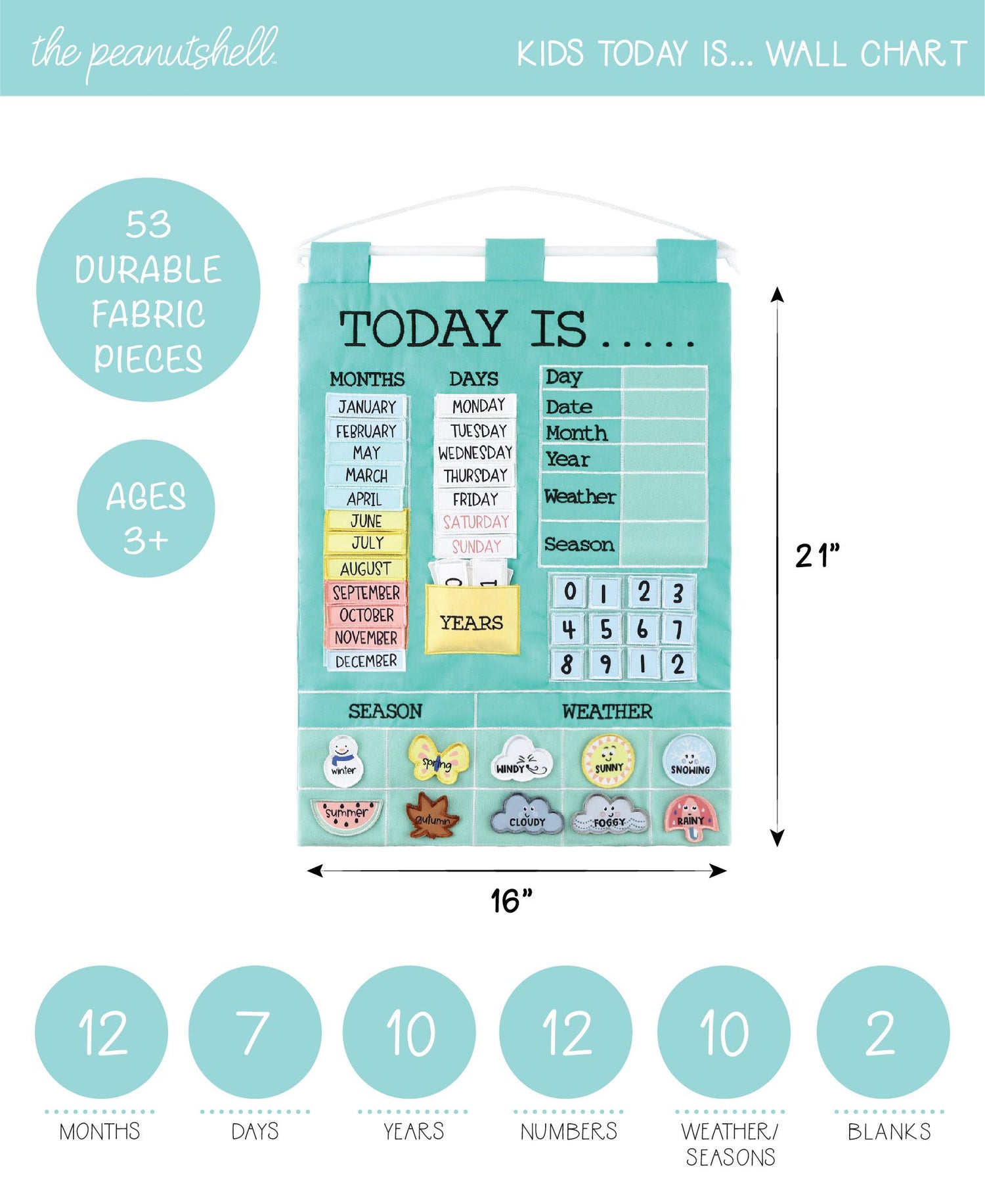 Today Is Children's Learning Calendar, Interactive – The Peanutshell