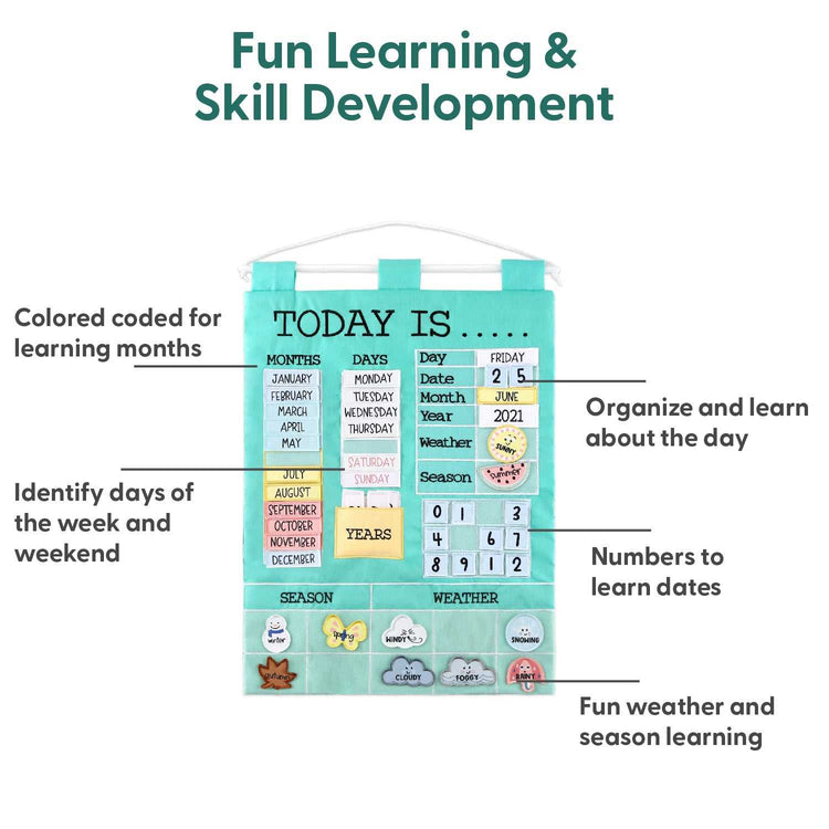 Today Is Children's Learning Calendar, Interactive